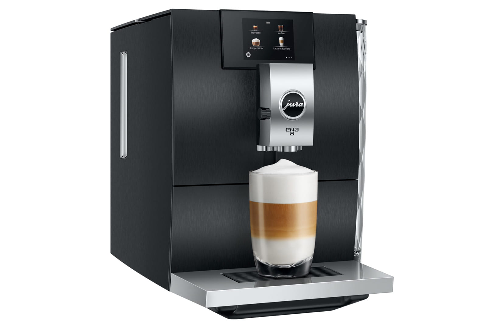 JURA ENA 8 Aluminium Dark Inox Kaffeevollautomat - International